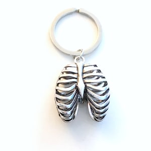 Human Rib Cage Key Chain, Ribcage Keyring, Ribs Gift for Orthopedic ...