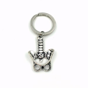 Pelvis Keychain, Human Spine Keyring, Gift for Orthopedic Surgeon ...