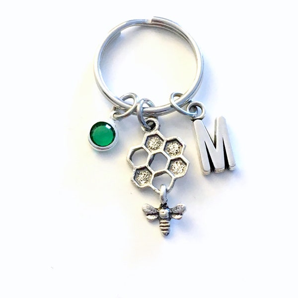Bee Key Chain - Etsy