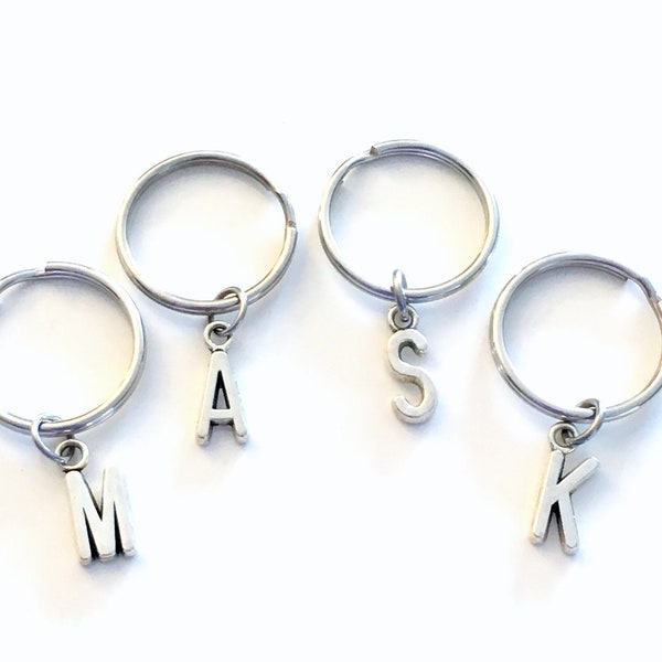 Initial Keychain - Etsy