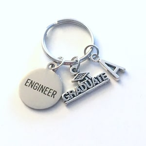 Graduation Gift for Engineer Keychain, 2025 Engineering Key Chain ...