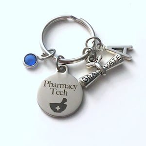Graduation Gift for Pharmacy Tech Keychain Rx Technician Key - Etsy Canada
