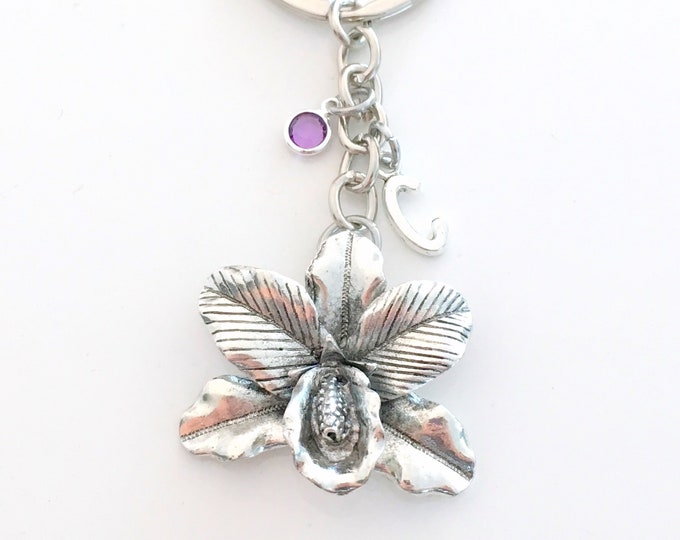 Orchid Keychain! - Etsy