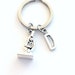 Microscope Key Chain / Silver Microscope Keyring / Science Keychain ...