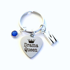 Drama Queen Keychain, Drama Key Chain, Gift for Actress, Girlfriend ...