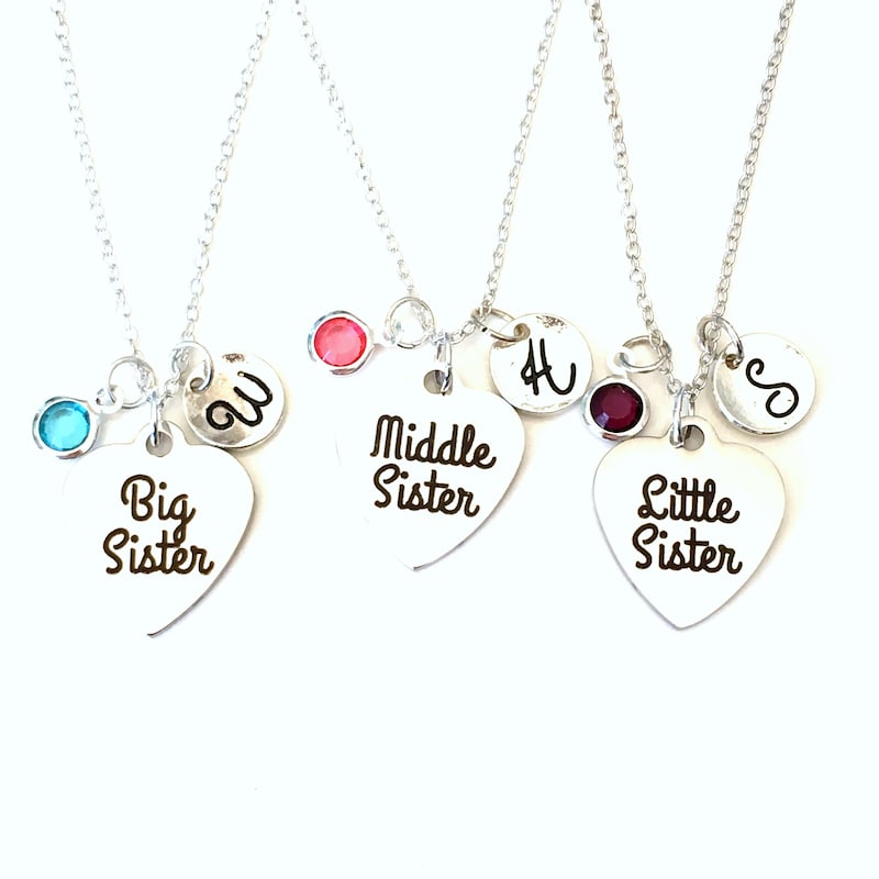 Sister Necklace Set - Etsy