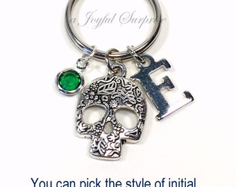 Skull keychain | Etsy