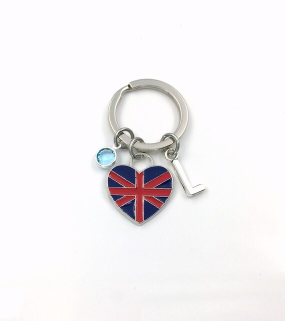 UK Keychain United Kingdom Flag Key Chain Union Jack - Etsy