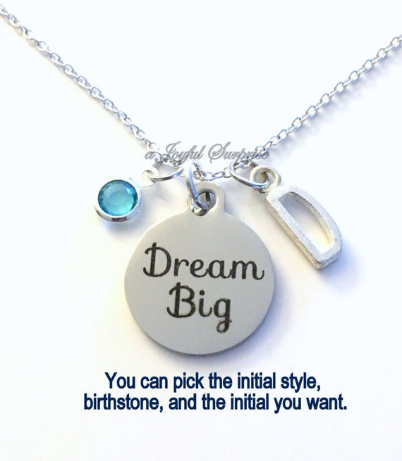 Dream Big Necklace Teenage Girl Jewelry Gift for High School - Etsy