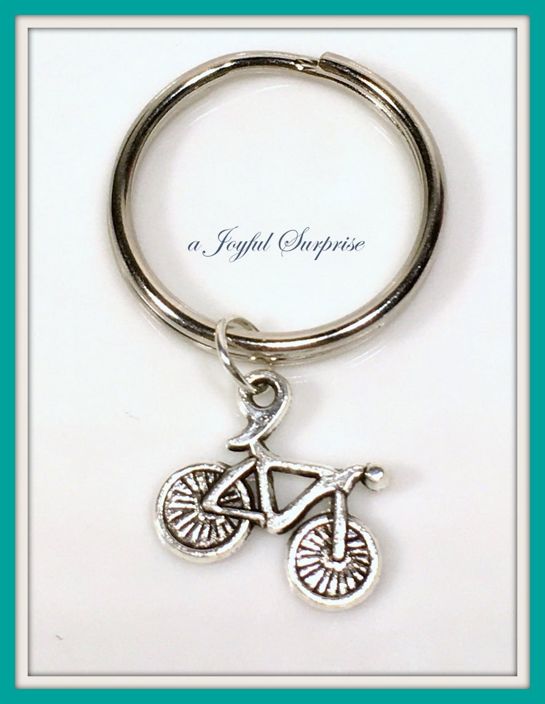 Bicycle Key Chain SMALL Bicycle Keychain Personalized | Etsy