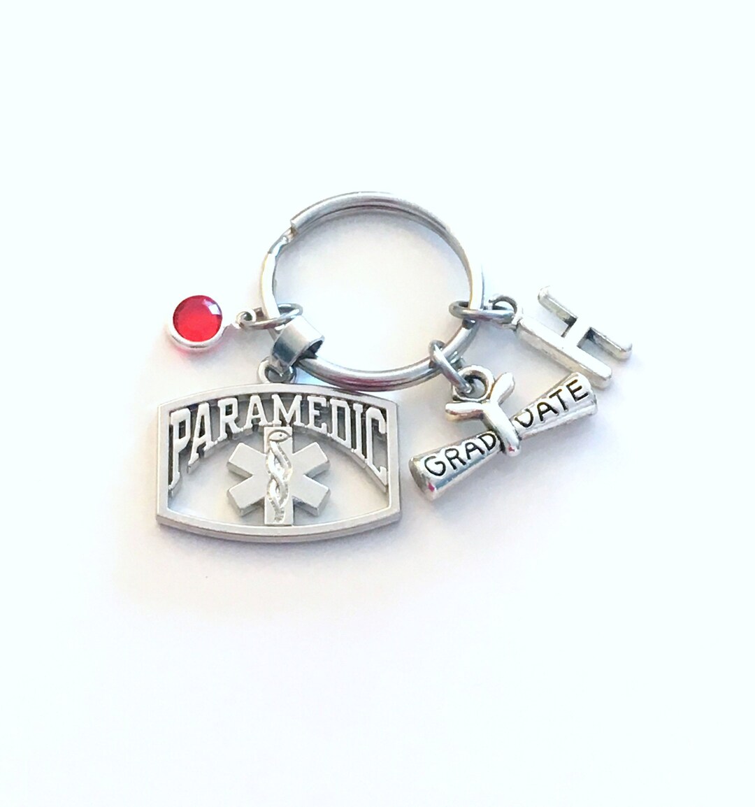 Paramedic Graduation Gift Keychain, EMT Student Grad Key Chain ...