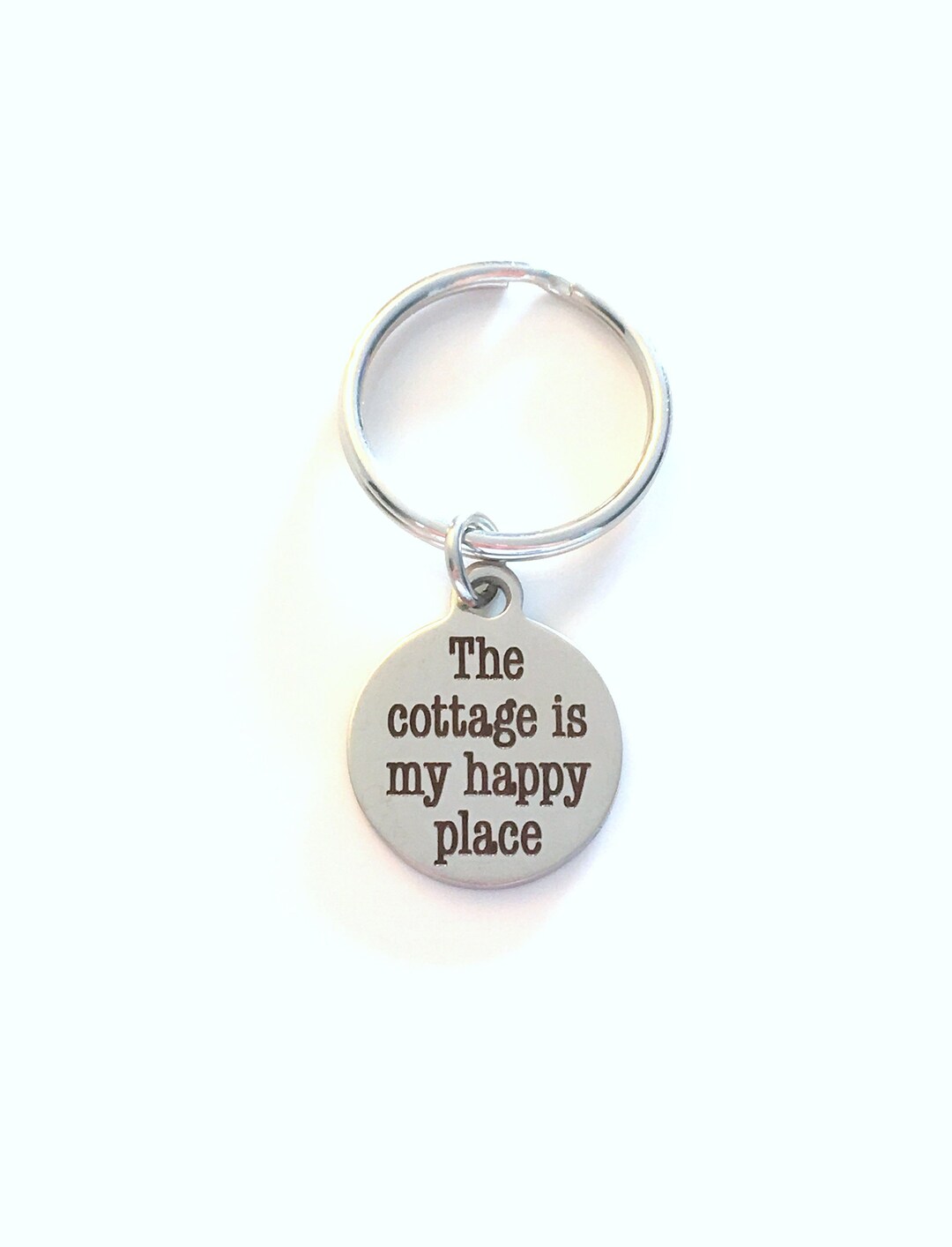 Cottage Key Chain the Cottage is My Happy Place Keychain - Etsy