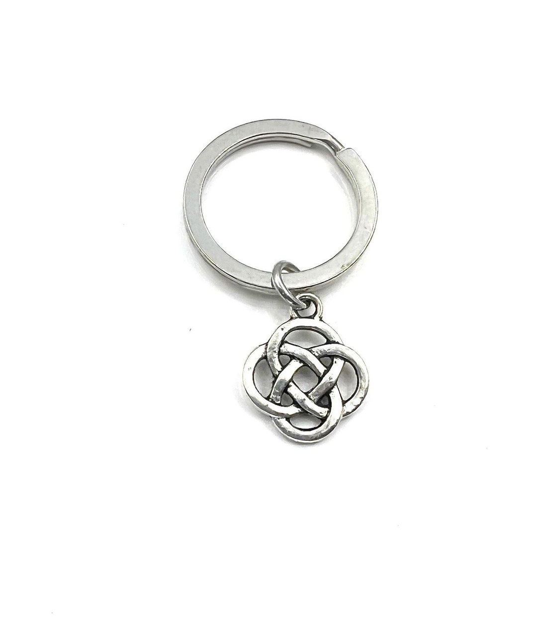 Celtic Keychain Gift, Silver Celtic Knot Key Chain, Irish Circle Symbol ...