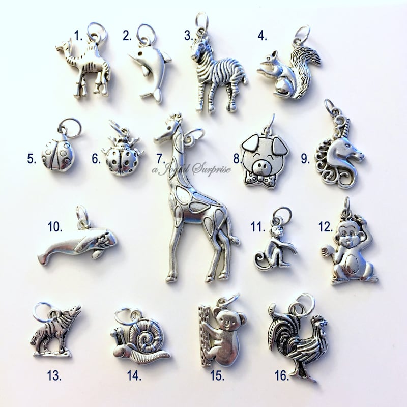 Animal Charms - Etsy