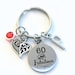 60th Birthday Gifts for Women Keychain, Sixty Key Chain, 60 and ...