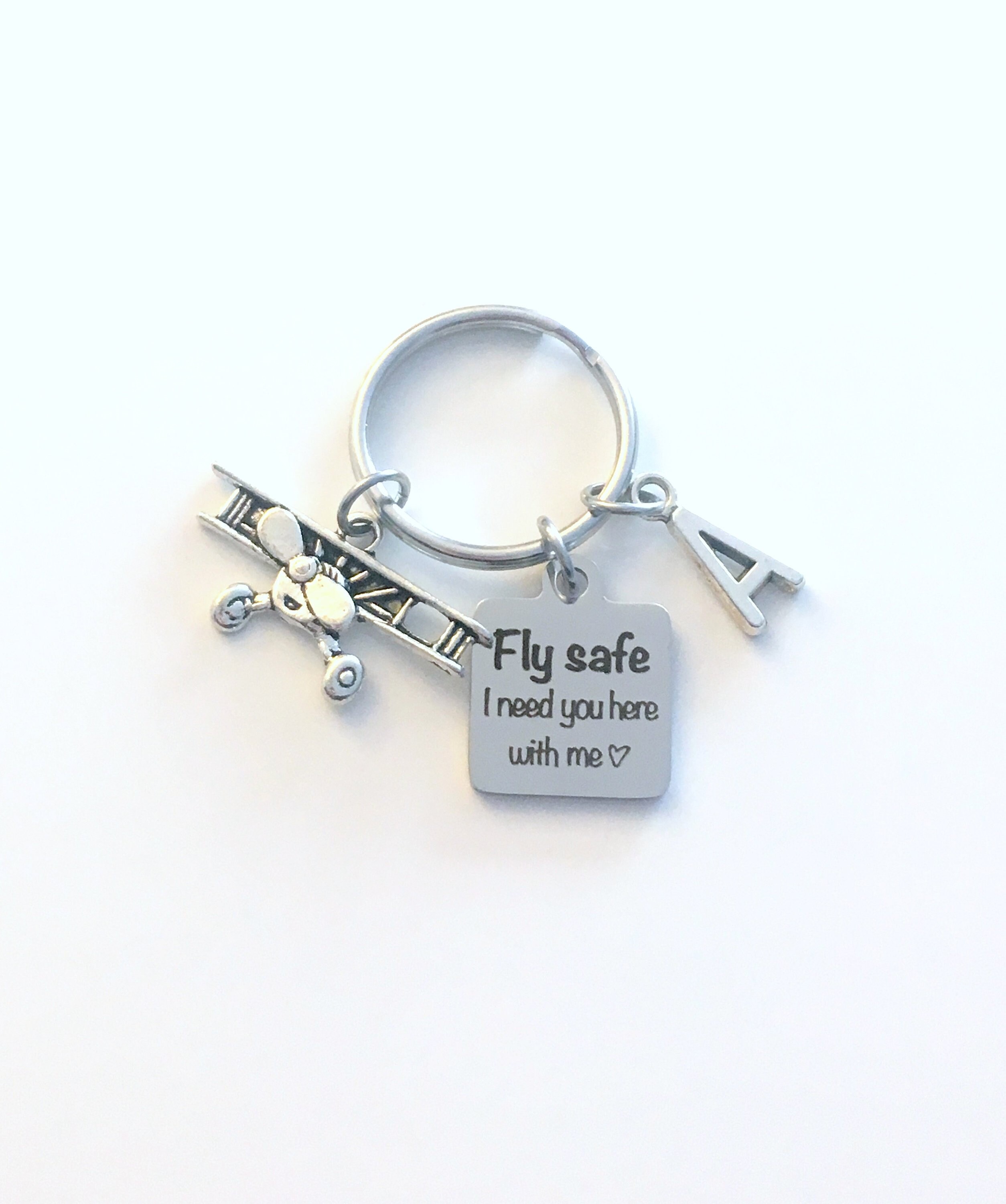 Airplane Pilot Gift for Husband or Wife, Fly Safe I Need You Here With ...