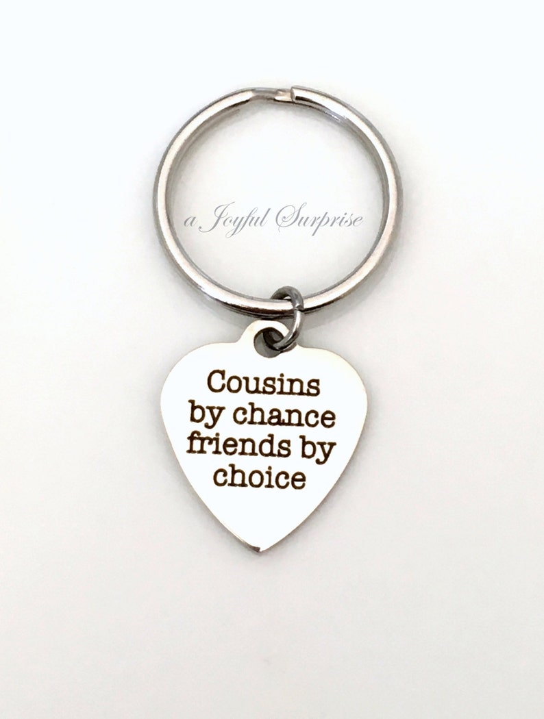 Cousins Keychain Cousin Key Chain Gift for Cousin Gift | Etsy