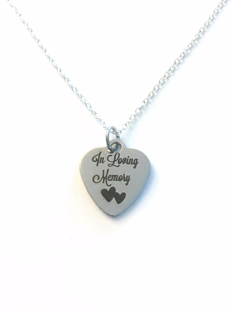 In Loving Memory Necklace Sympathy Jewelry Gift for | Etsy