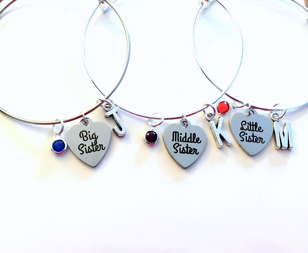 Sister Gifts, Matching Sister Bracelets, Baby, Middle, Little & Big ...