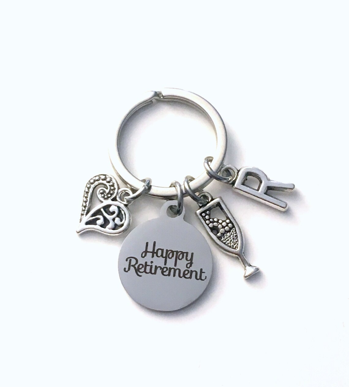 Happy Retirement Keychain Retired Gift for Her Key Chain | Etsy