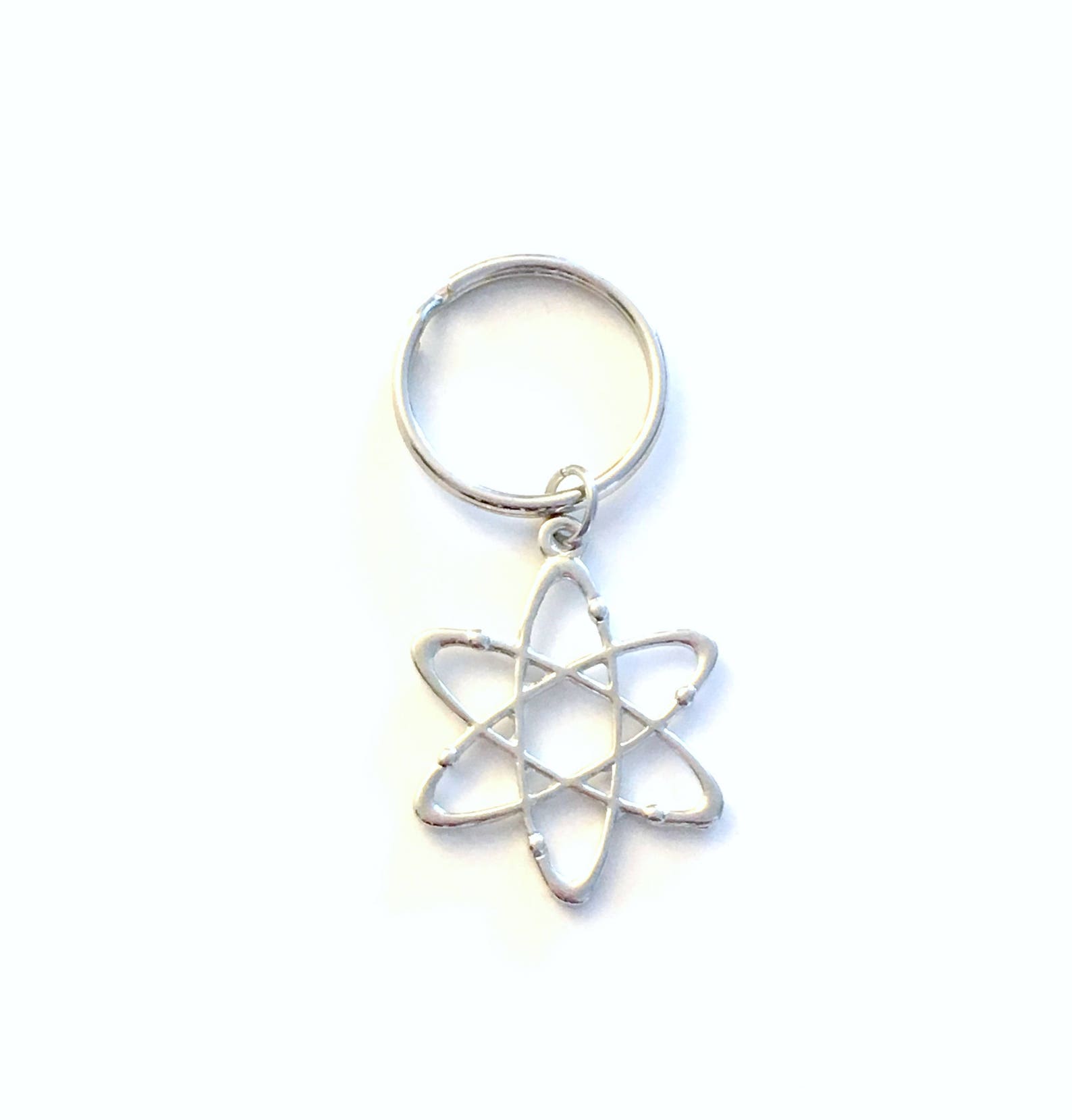 Atom Key Chain Nuclear Scientist Nucleus Keychain Charm Gift - Etsy