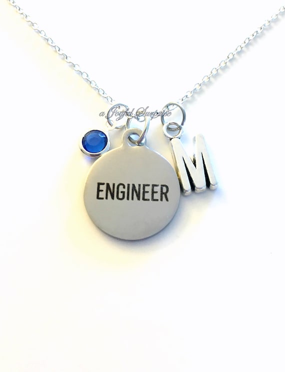 Engineer Necklace Engineering Jewelry Gift for Aerospace | Etsy