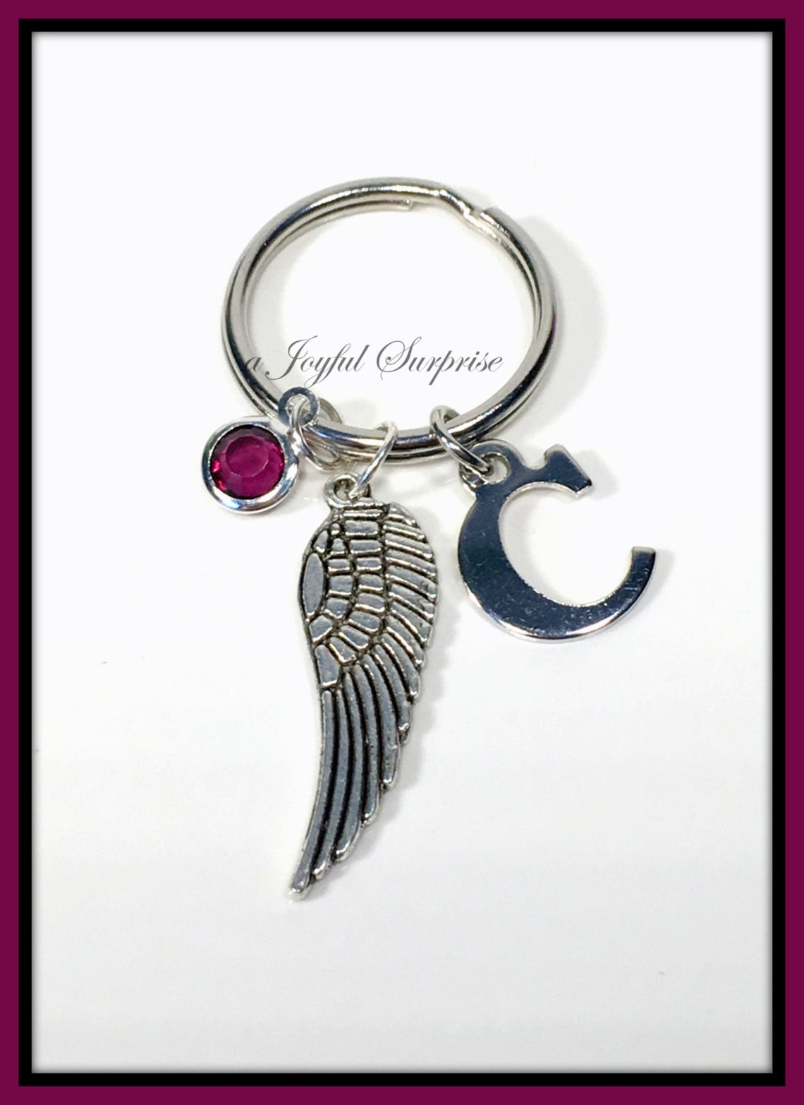 Wing Keychain Angel Wing Key Chain Feather Keyring Memorial | Etsy