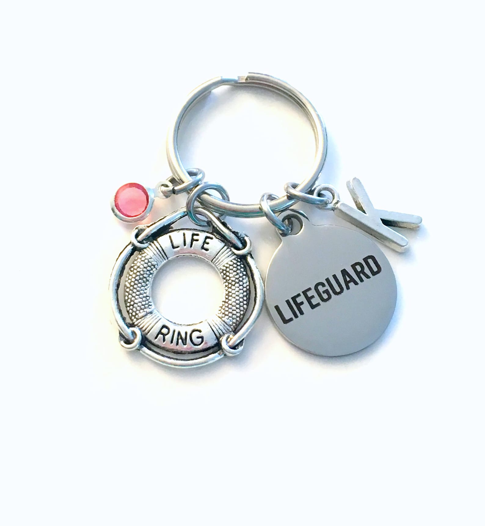 Gift for Lifeguard Keychain, Life Preserver Key Chain, Swim Instructor ...