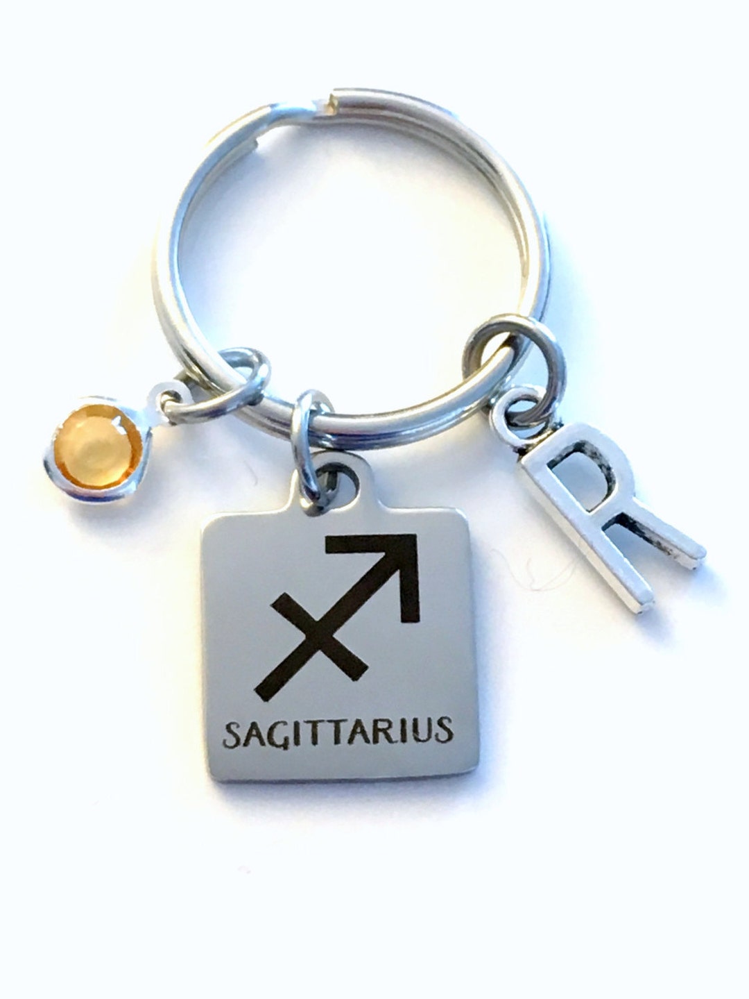 Sagittarius Gifts Keychain, Zodiac Sign Key Chain, December Birthday ...