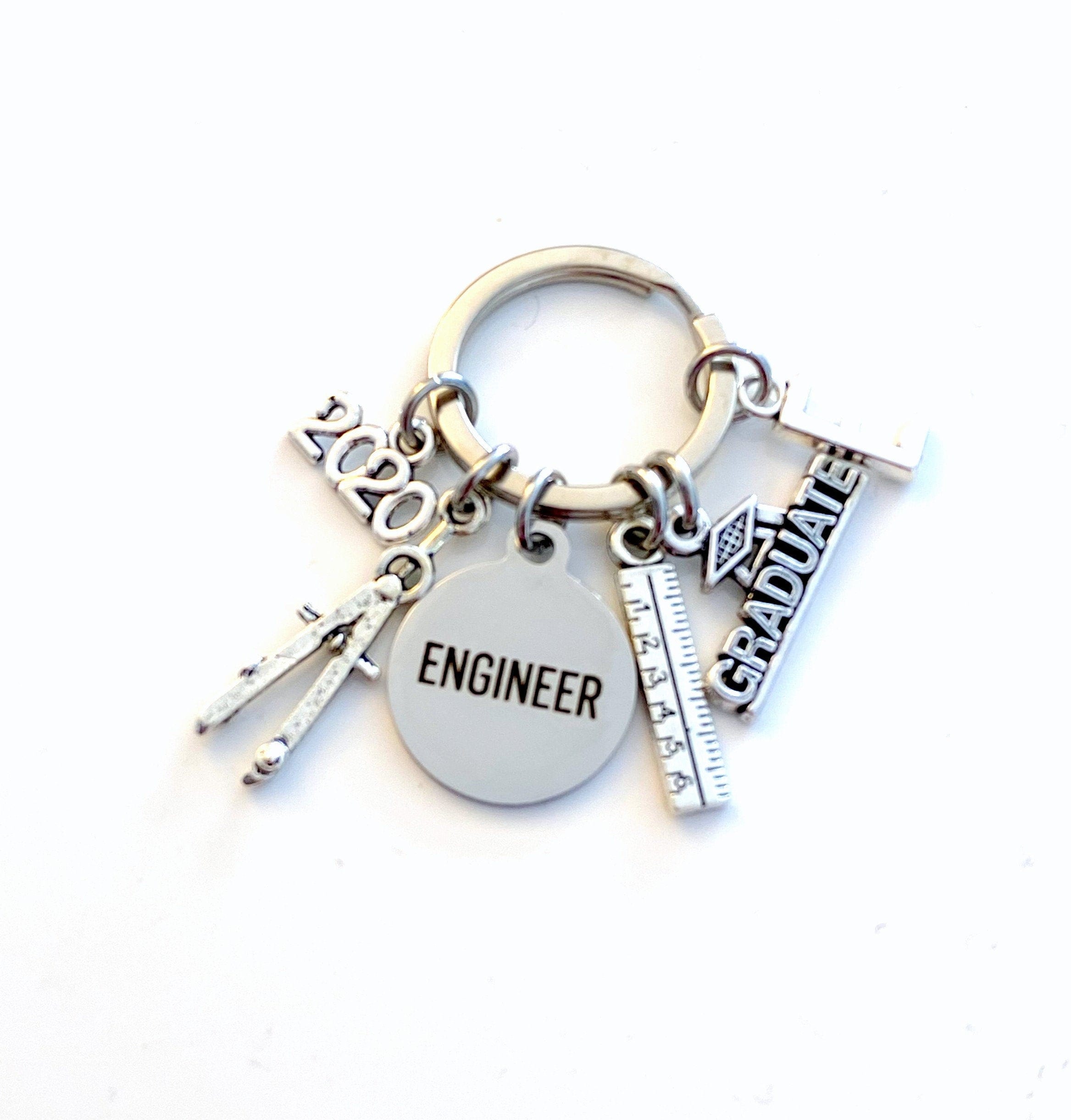 Graduation Gift for Engineer Keychain / 2022 Engineering Key | Etsy