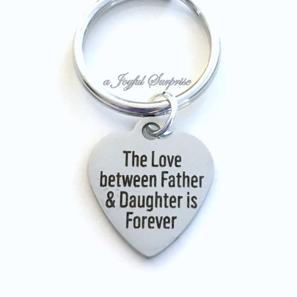 Dad and Daughter Key Chain - Etsy