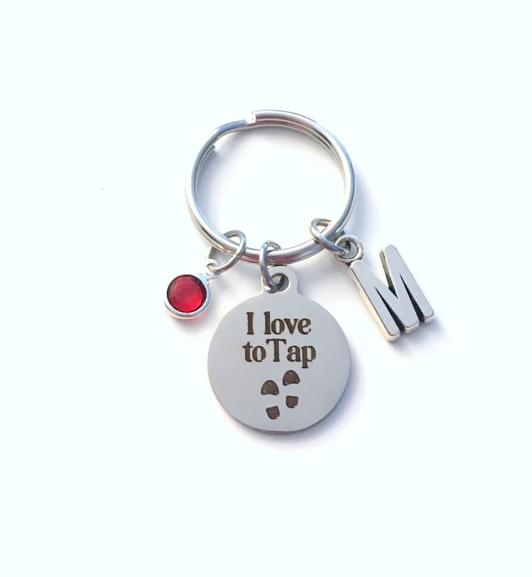 I Love to Tap Keychain Gift for Tap Dancer Teacher Key Chain - Etsy