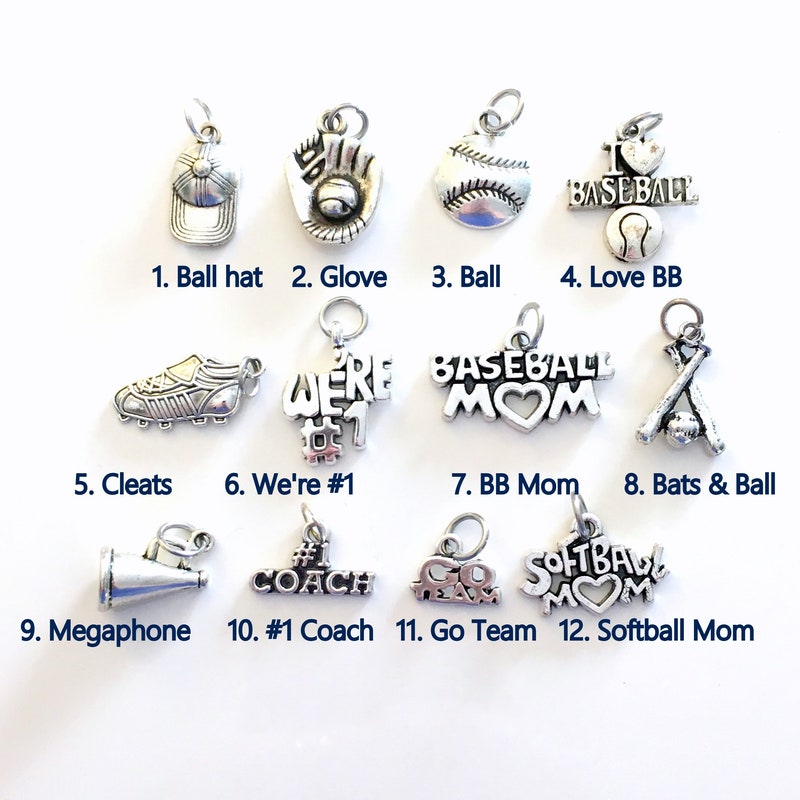 Baseball Charms - Etsy
