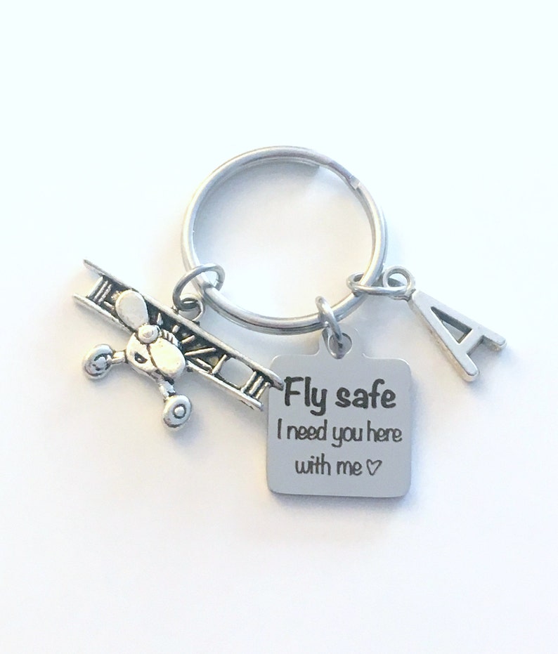 Airplane Pilot Gift for Husband or Wife, Fly Safe I Need You Here With ...