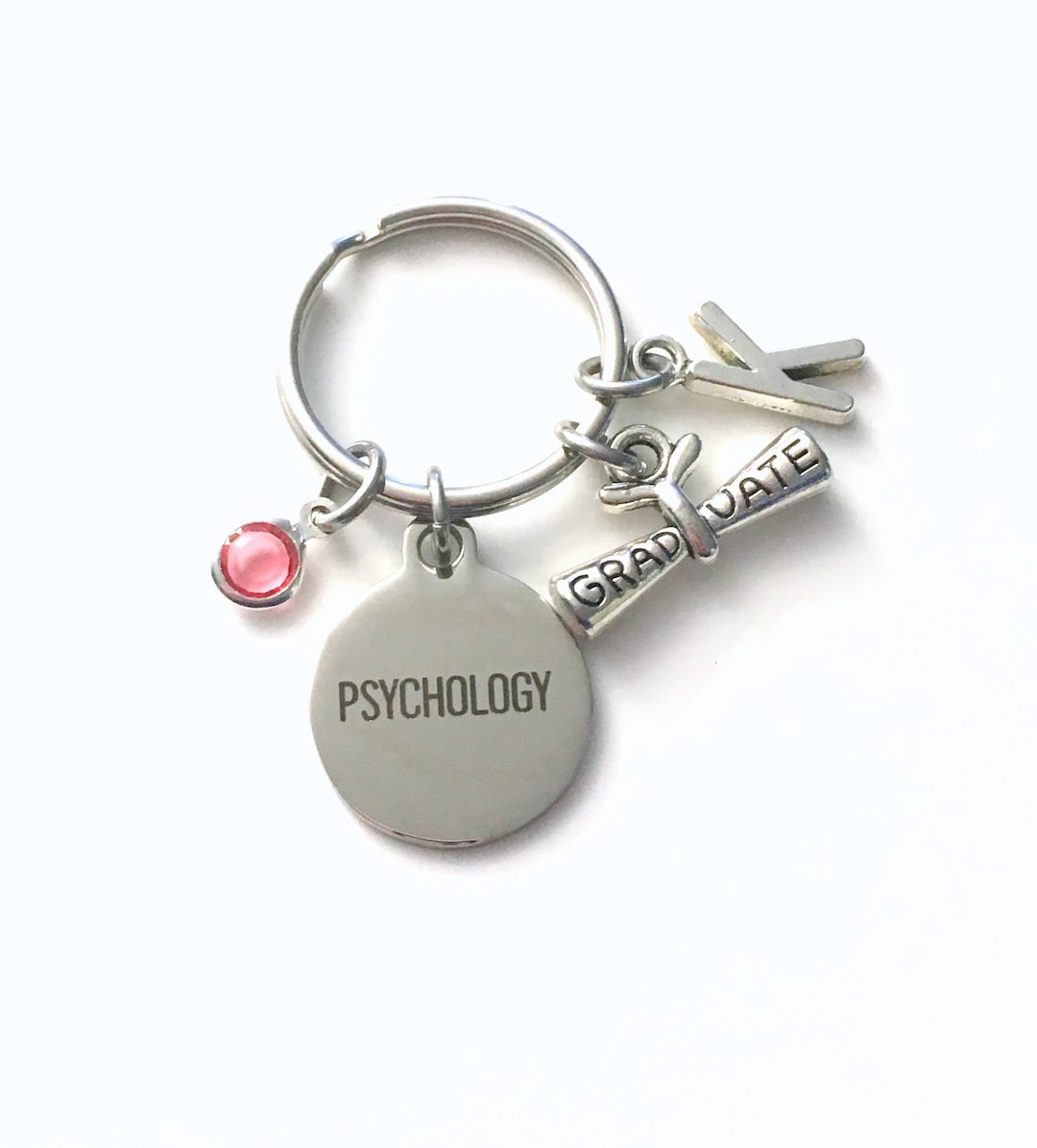 Psychology Keychain, Graduation Gift for Psychologist Key Chain, Psych ...