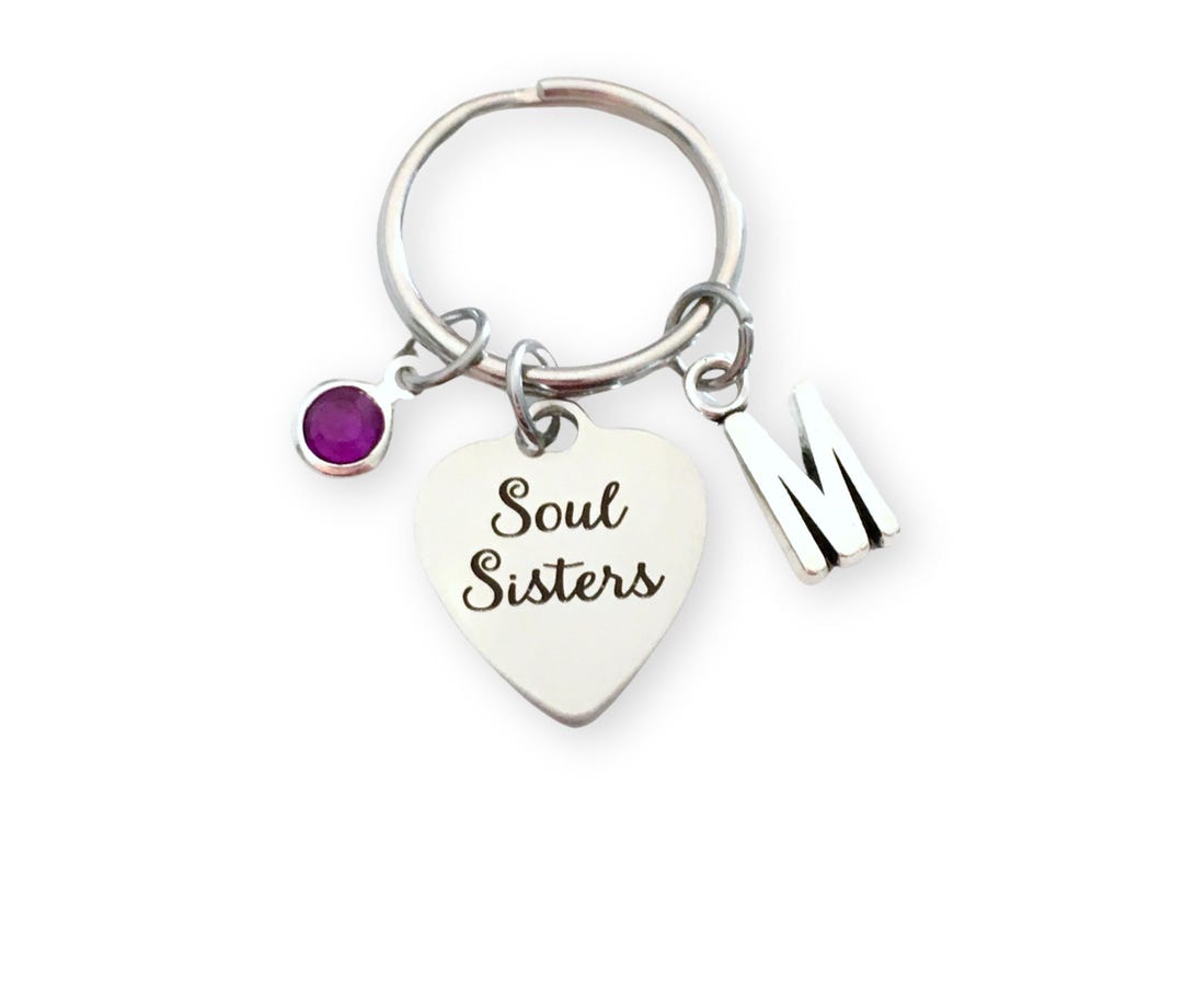 Soul Sister Keychain, Gifts for Sister in Law Key Chain, Best Friend ...