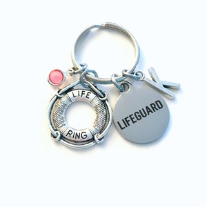 Gift for Lifeguard Keychain, Life Preserver Key Chain, Swim Instructor ...
