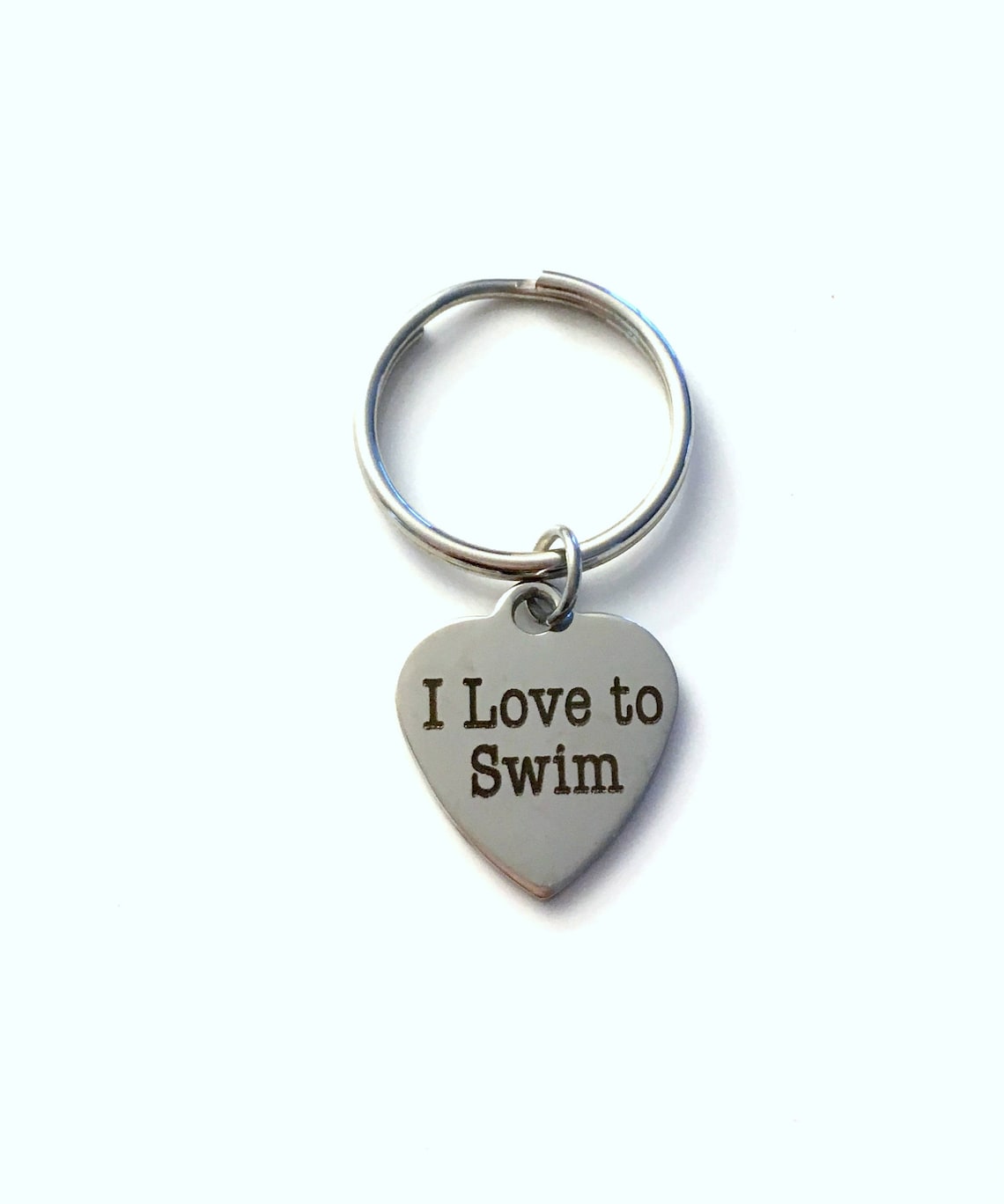 Synchronized Swimming Gift / I Love to Swim Keychain / Gift for Swimmer ...