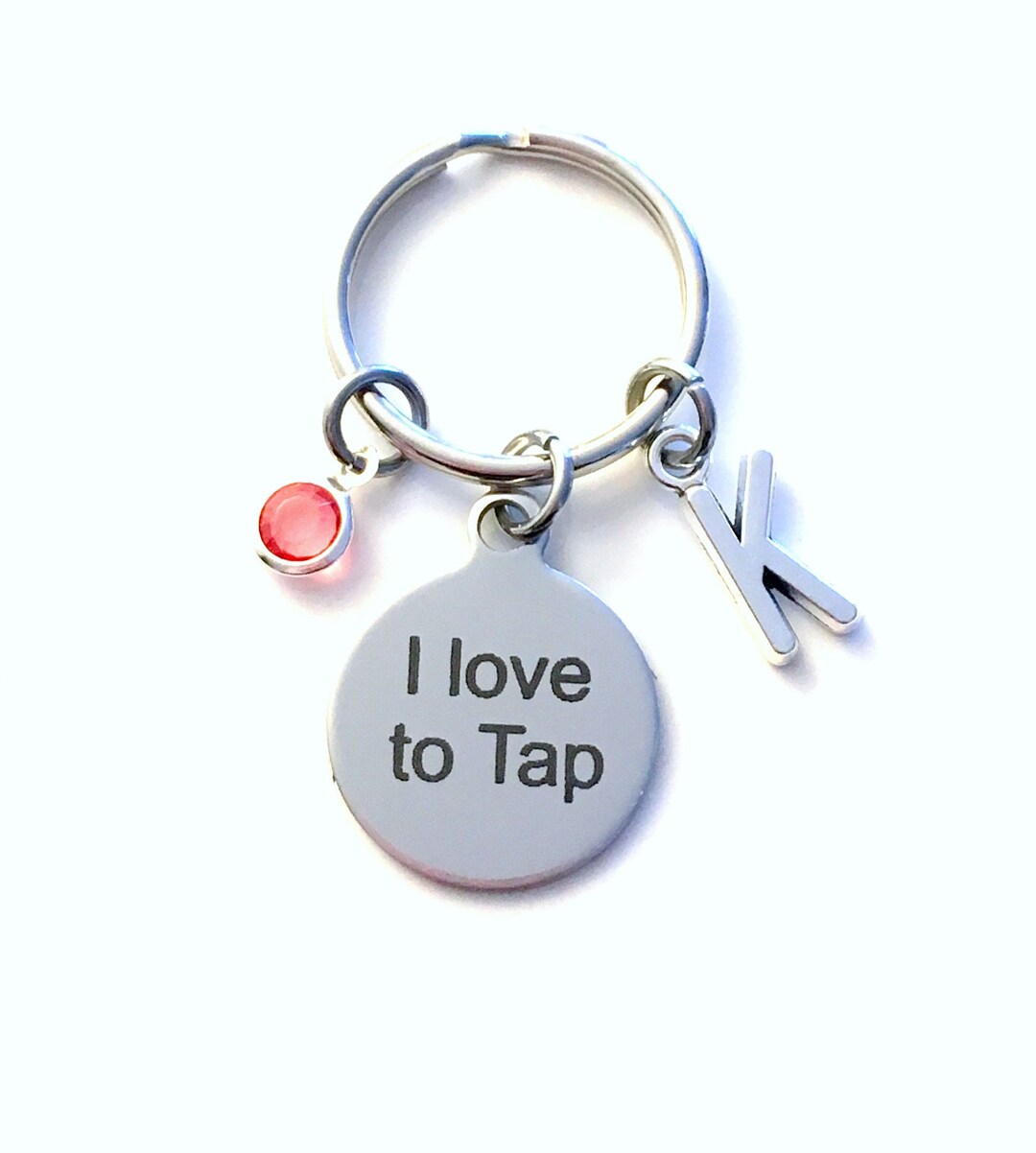 I Love to Tap Dance Keychain, Gift for a Tap Dancer Key Chain, Dancing ...
