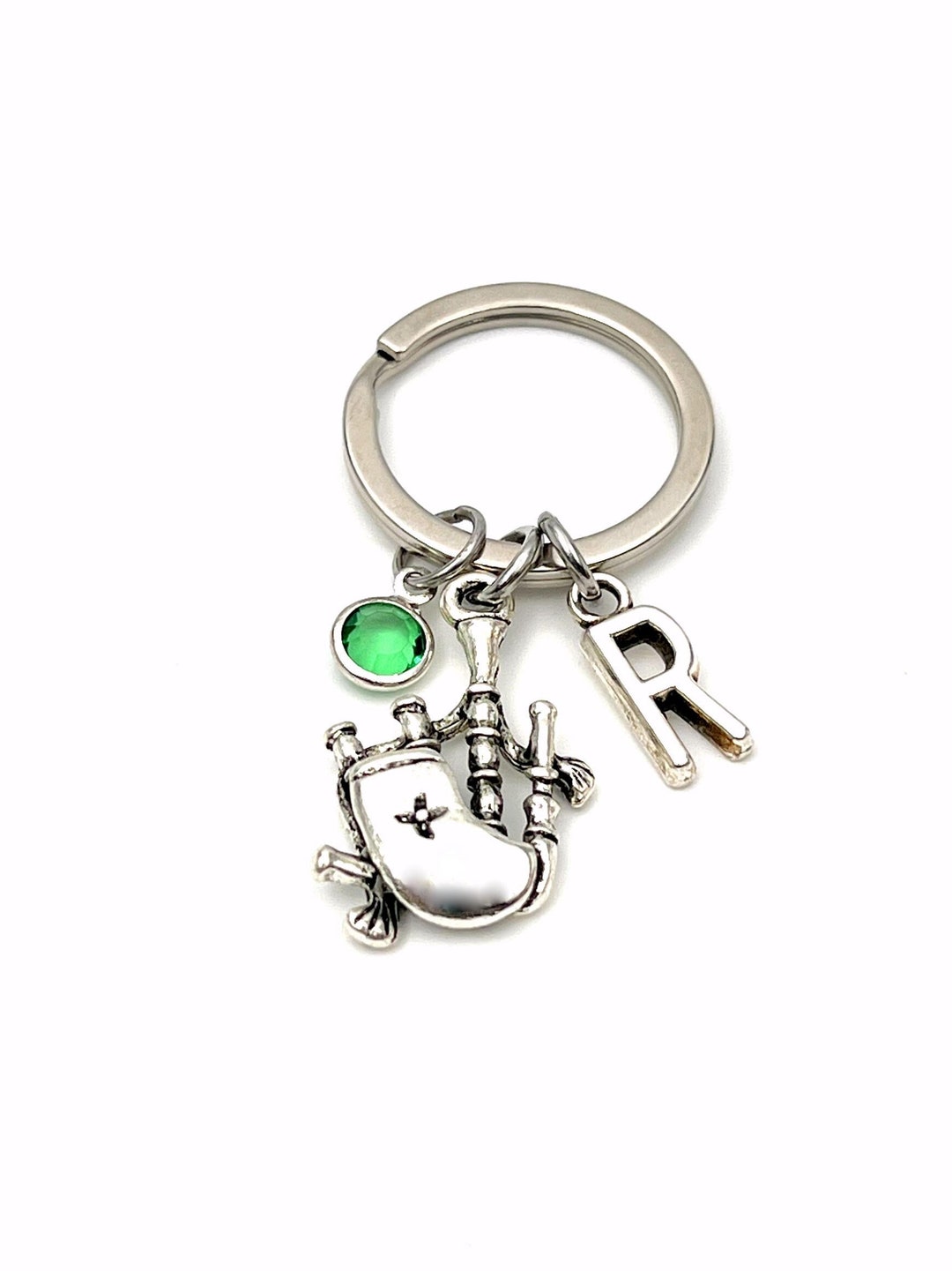 Bagpipe Keychain, Gift for Bagpipe Player Key Chain, Music Teacher Gift ...