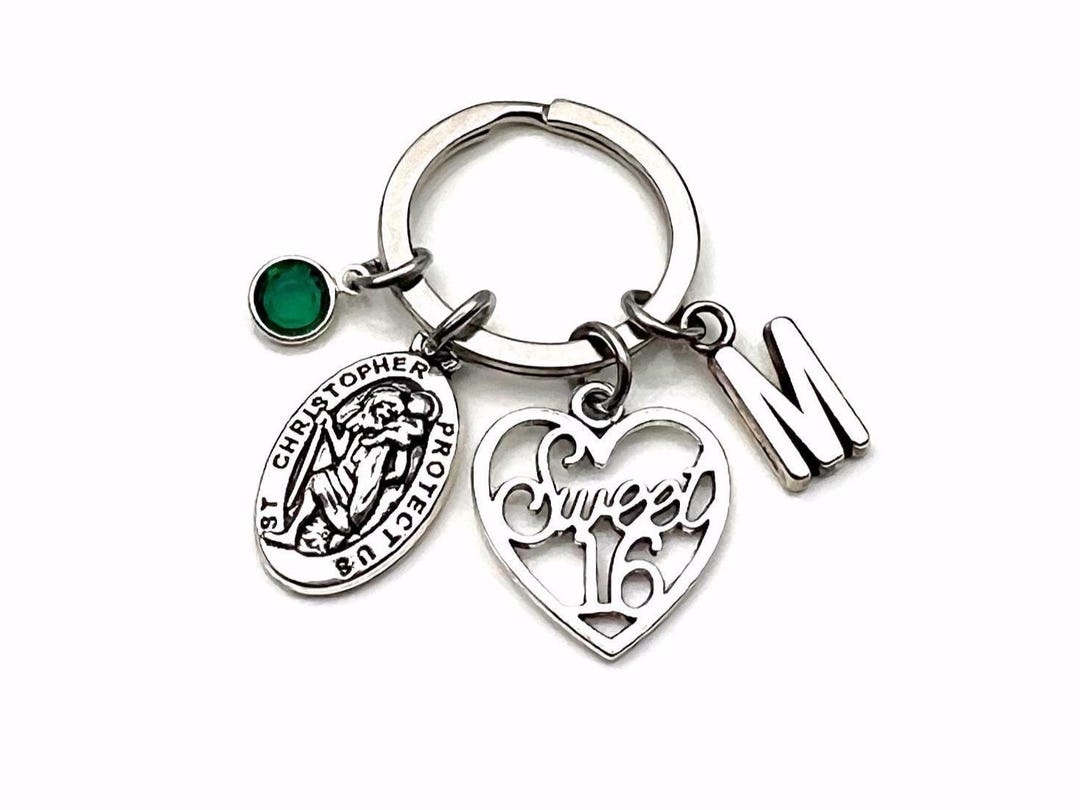 Sweet 16 Gifts for Girls Keychain, Sixteenth Birthday Key Chain, Sweet ...