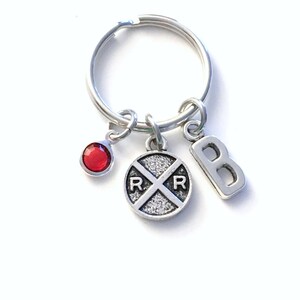 Train Gifts for Men Keychain, Railroad Key Chain, Rail Road Keyring ...