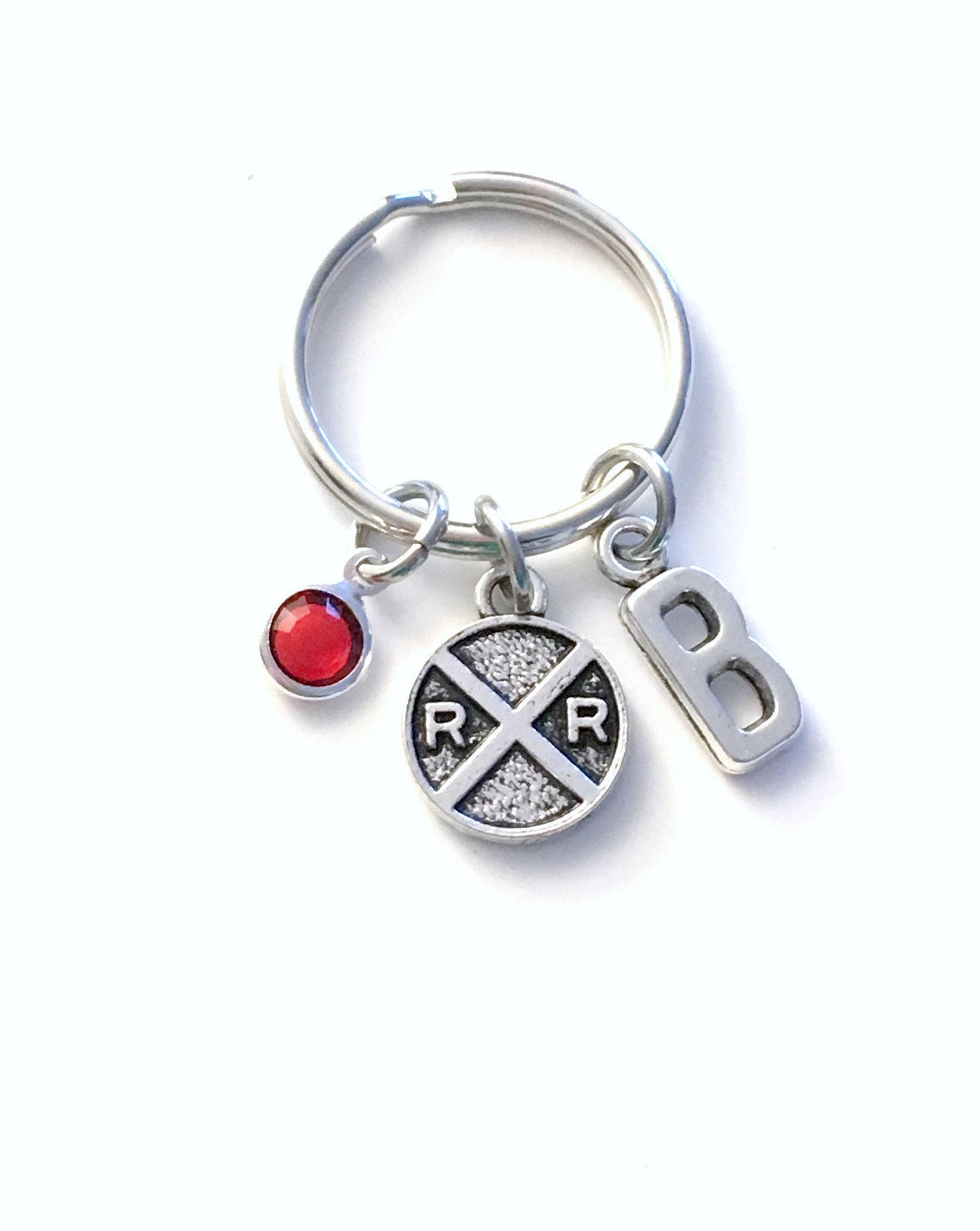 Train Gifts for Men Keychain, Railroad Key Chain, Rail Road Keyring ...