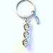 DNA Keychain, Gift for Science Geek Key Chain, Helix Molecule Key Ring ...