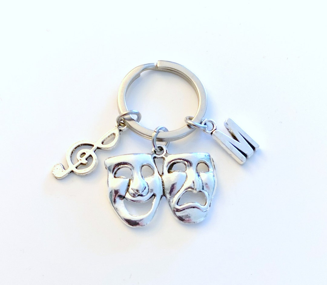 Gift for Drama Major Keychain / Musical Theatre Performer Key Chain ...