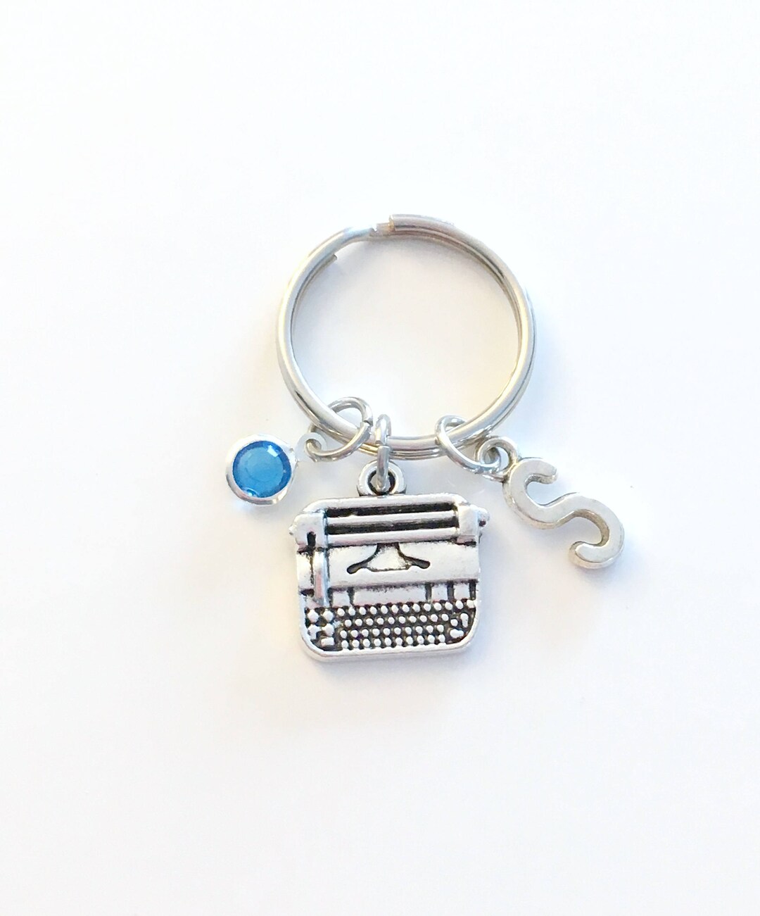 Journalist Keychain, Secretary Key Chain, Typewriter Keyring, Gift for ...