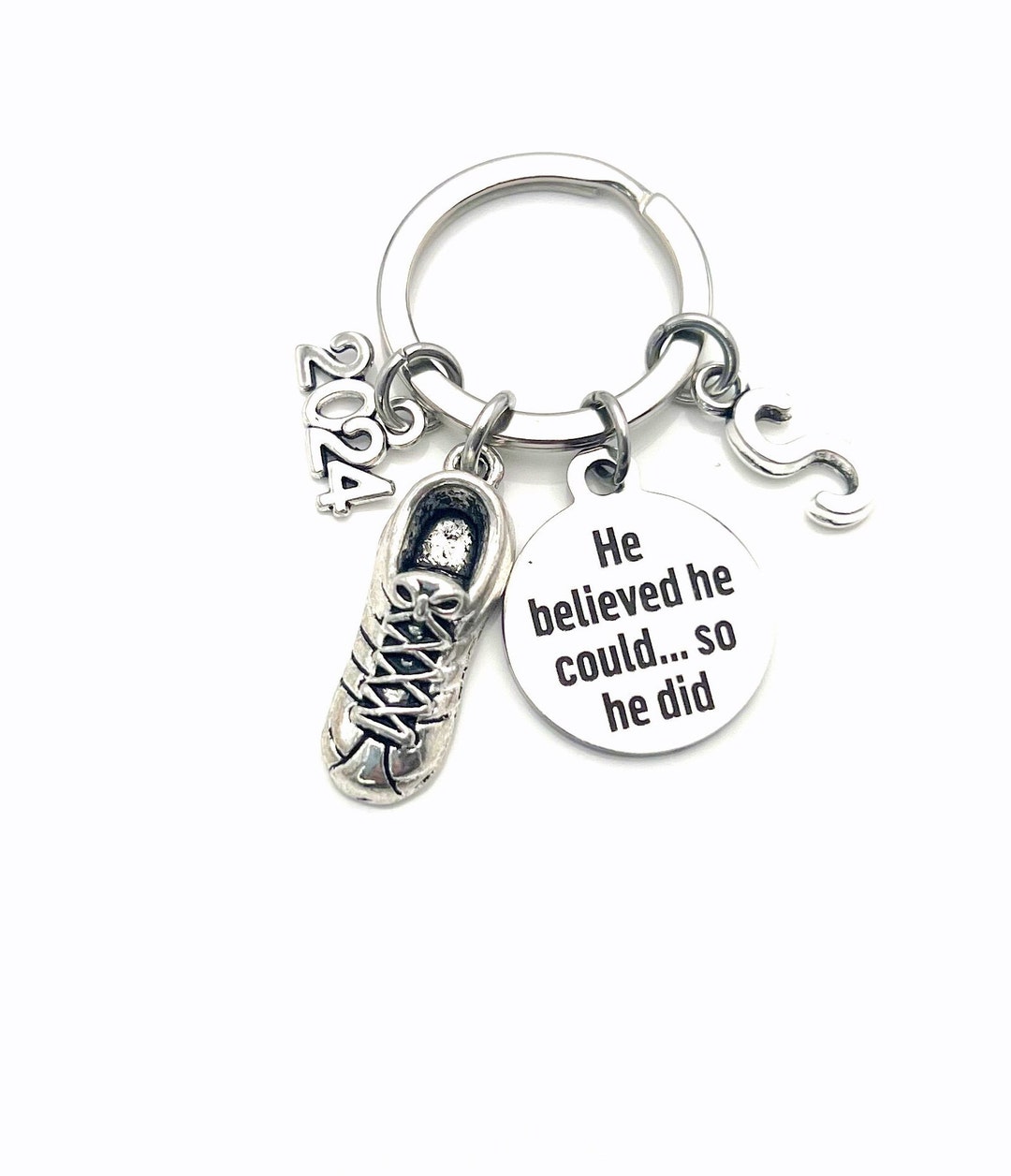 Running Key Chain, 2025 Track Keychain, Gift for Marathon Run Keyring ...