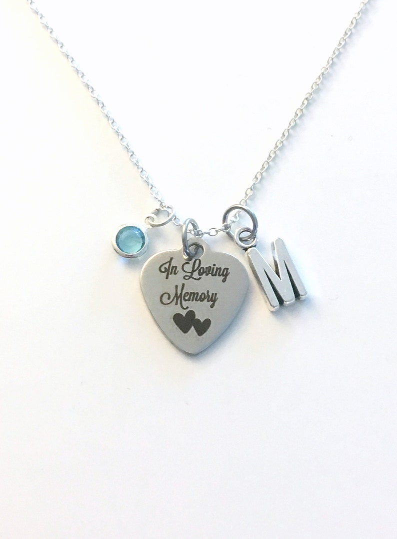 In Loving Memory Necklace Sympathy Jewelry Gift for | Etsy