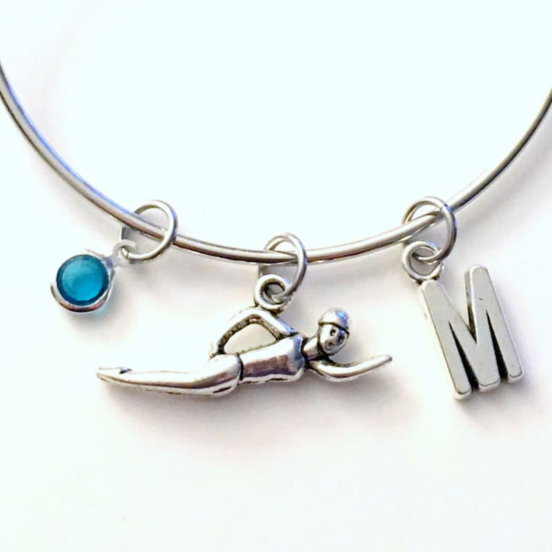 Swimmer Charm - Etsy