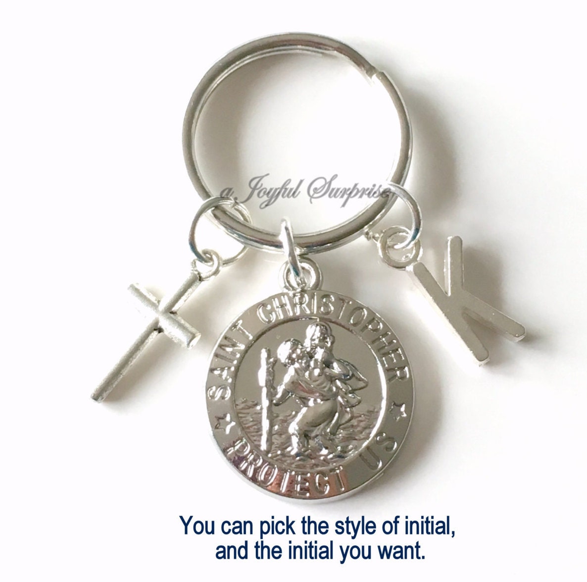 St. Christopher KeyChain New Driver Keyring Patron Saint Safe | Etsy
